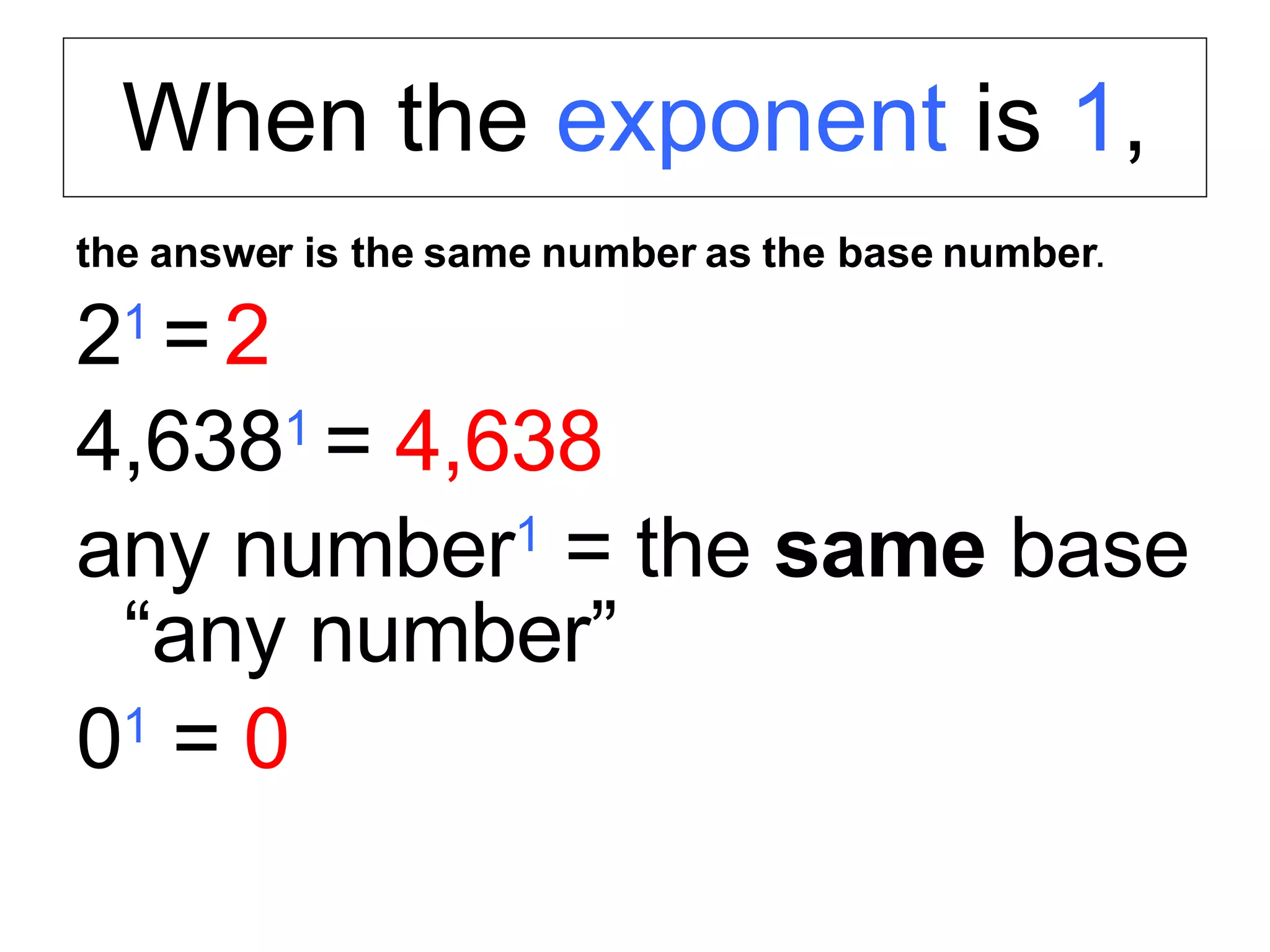 Powers and Exponents | PPT