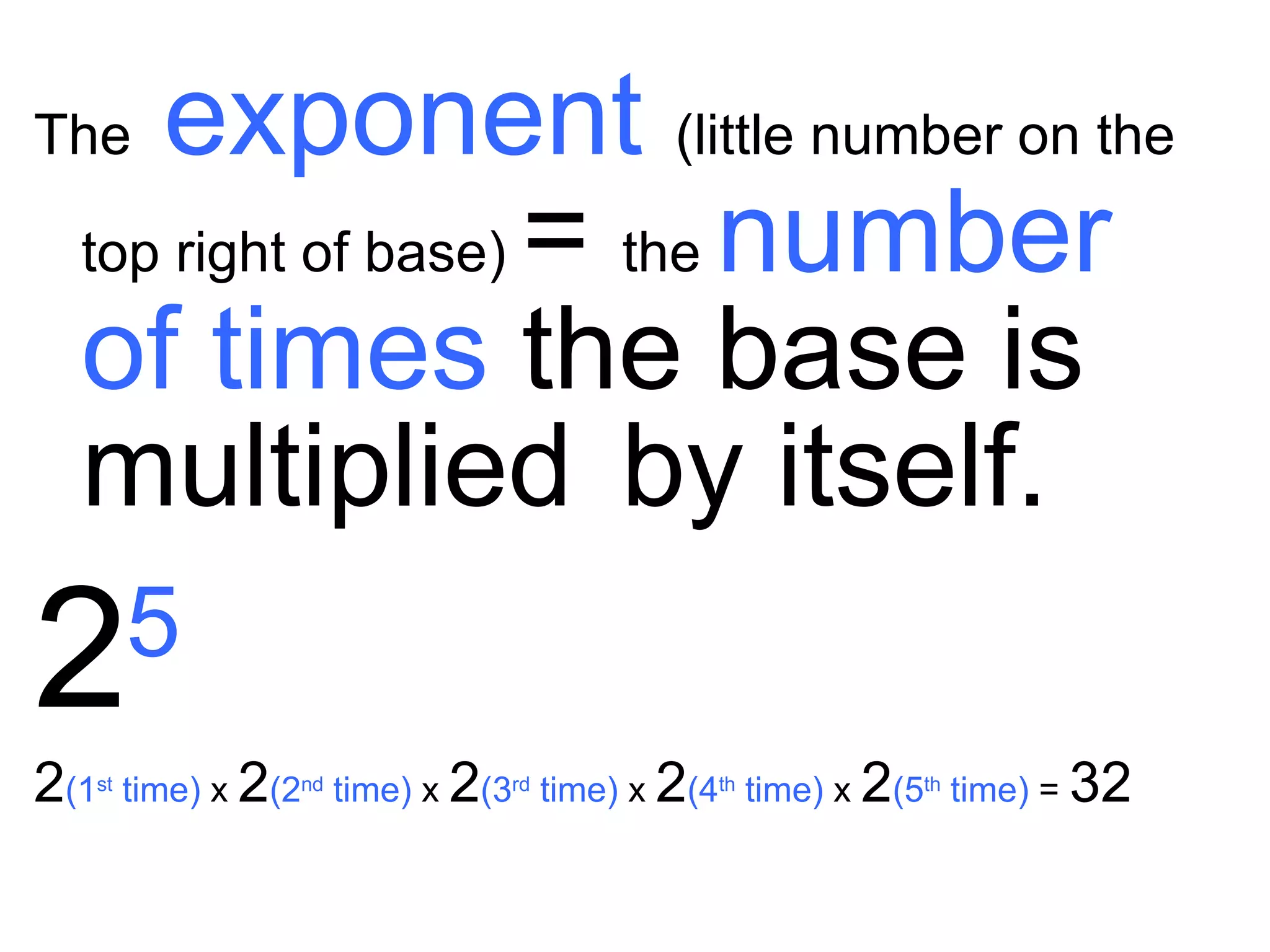 Powers and Exponents | PPT