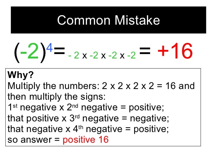 Powers and Exponents