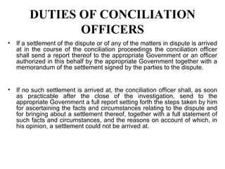 Powers Of Conciliation Officer1 | PPT