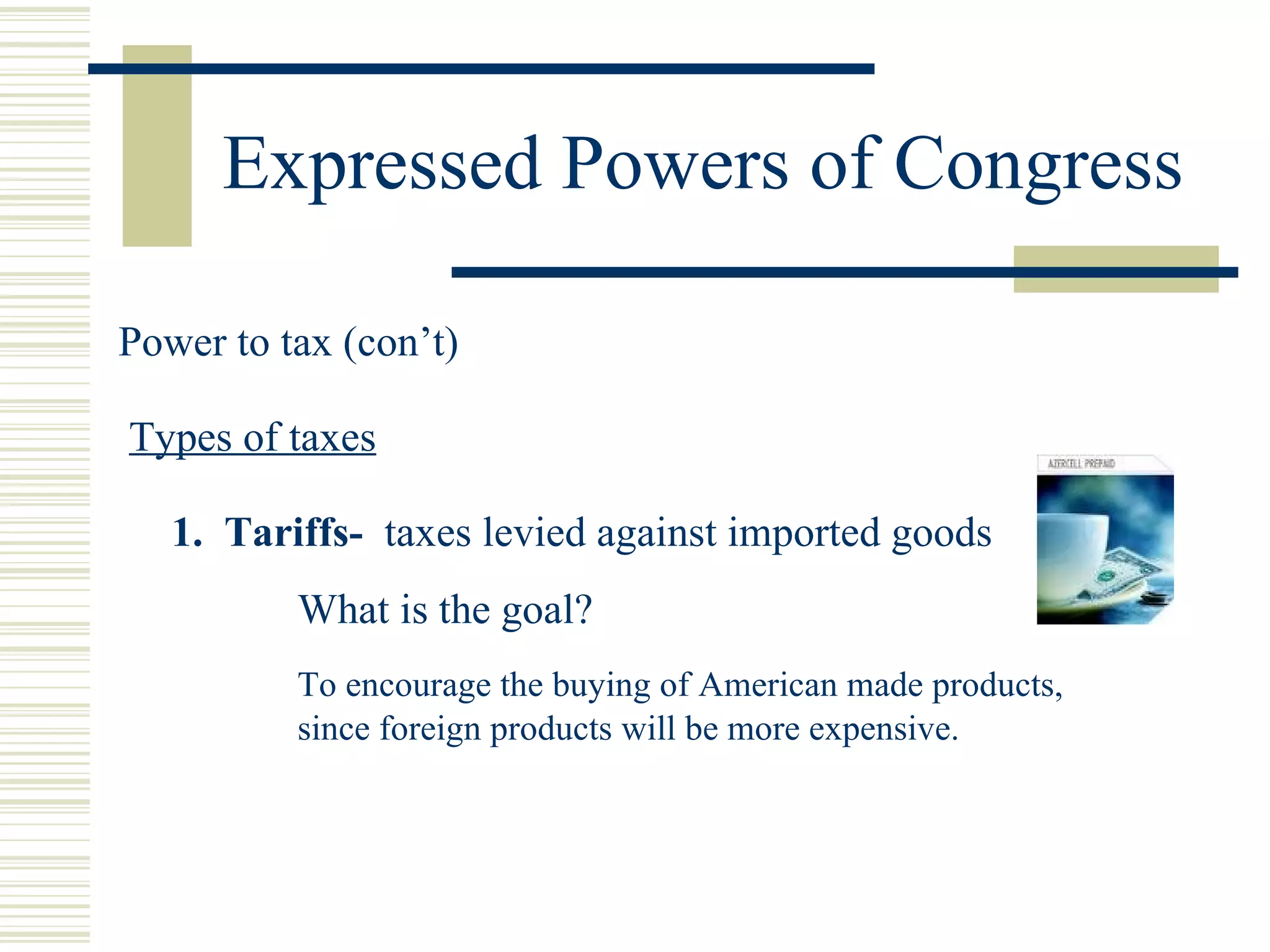 Powers Of Congress | PPT
