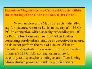 Powers and duties of executive magistrates | PPTX