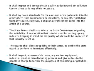 Powers and Function of State Board of air pollution.pptx