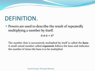 Powers And Roots | PPTX