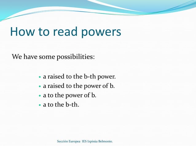 Powers And Roots | PPTX