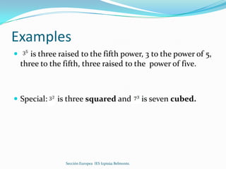 Powers And Roots | PPTX