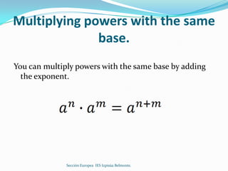 Powers And Roots | PPTX