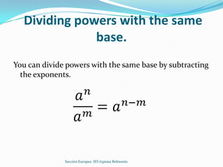 Powers And Roots | PPTX