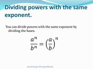 Powers And Roots | PPTX