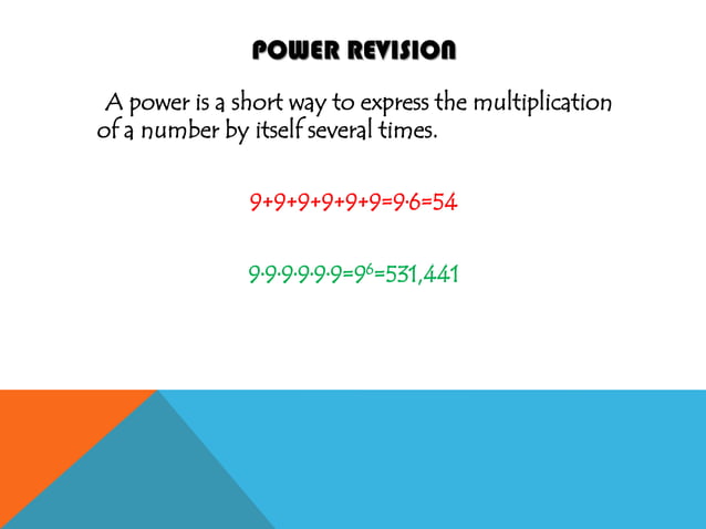 Powers and square roots- Trabajo de Matemáticas | PDF
