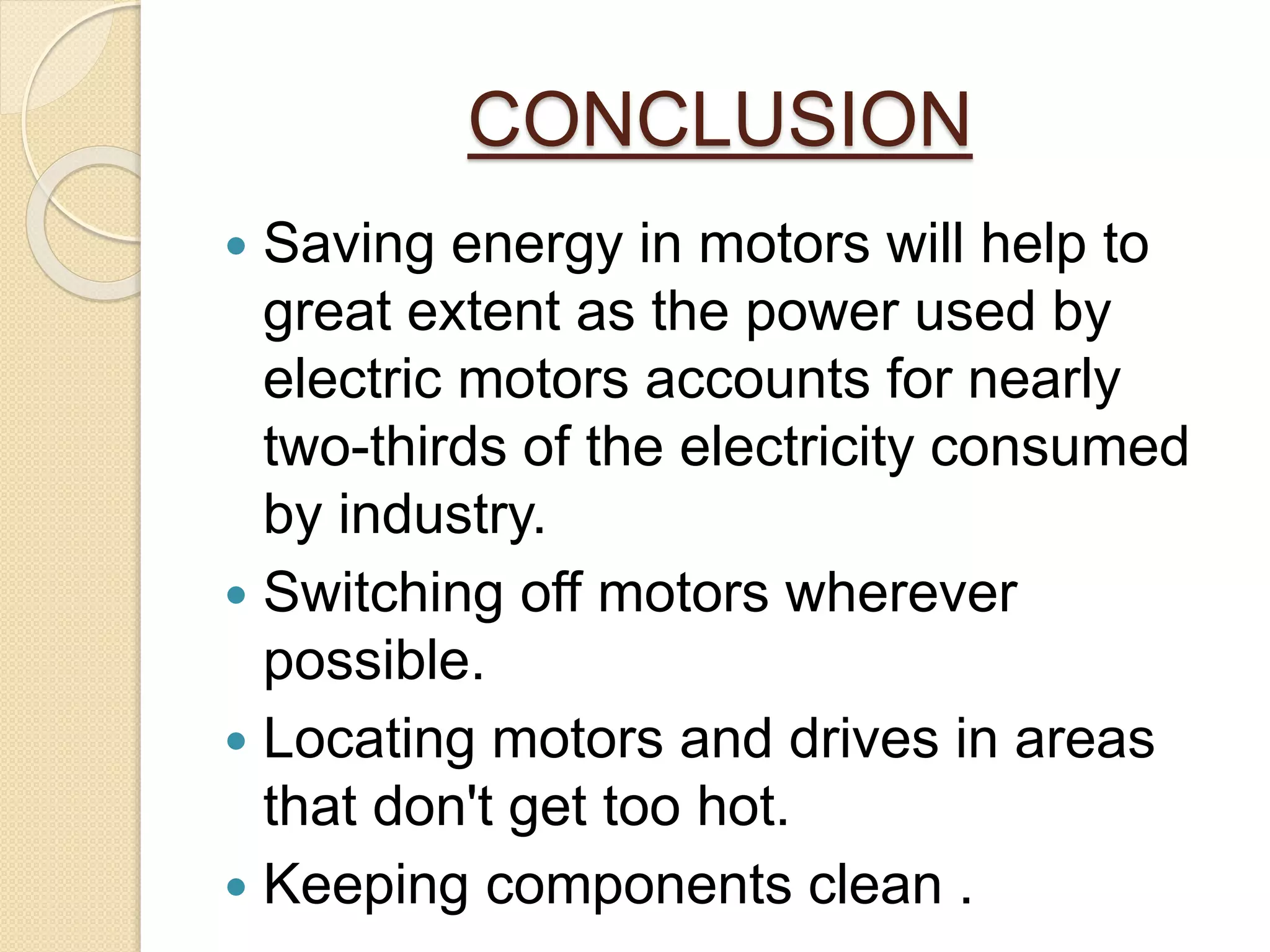 Power saving motors | PPT
