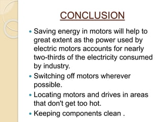 Power saving motors | PPT