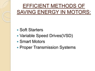 Power saving motors | PPT
