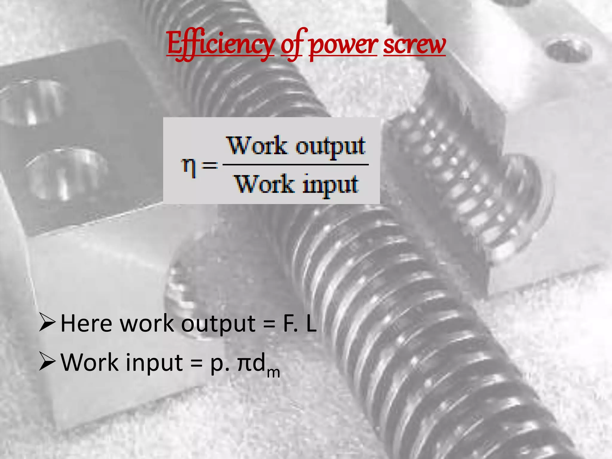 Power screw | PPTX