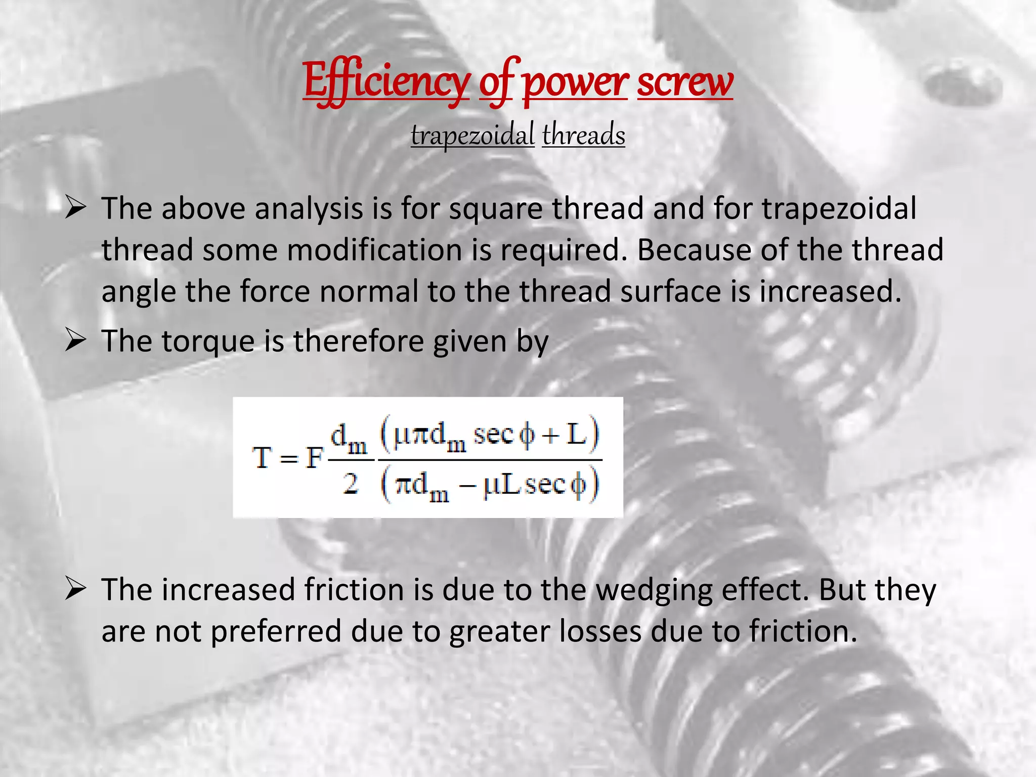 Power screw | PPTX