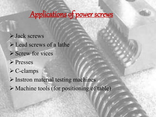 Power screw | PPTX
