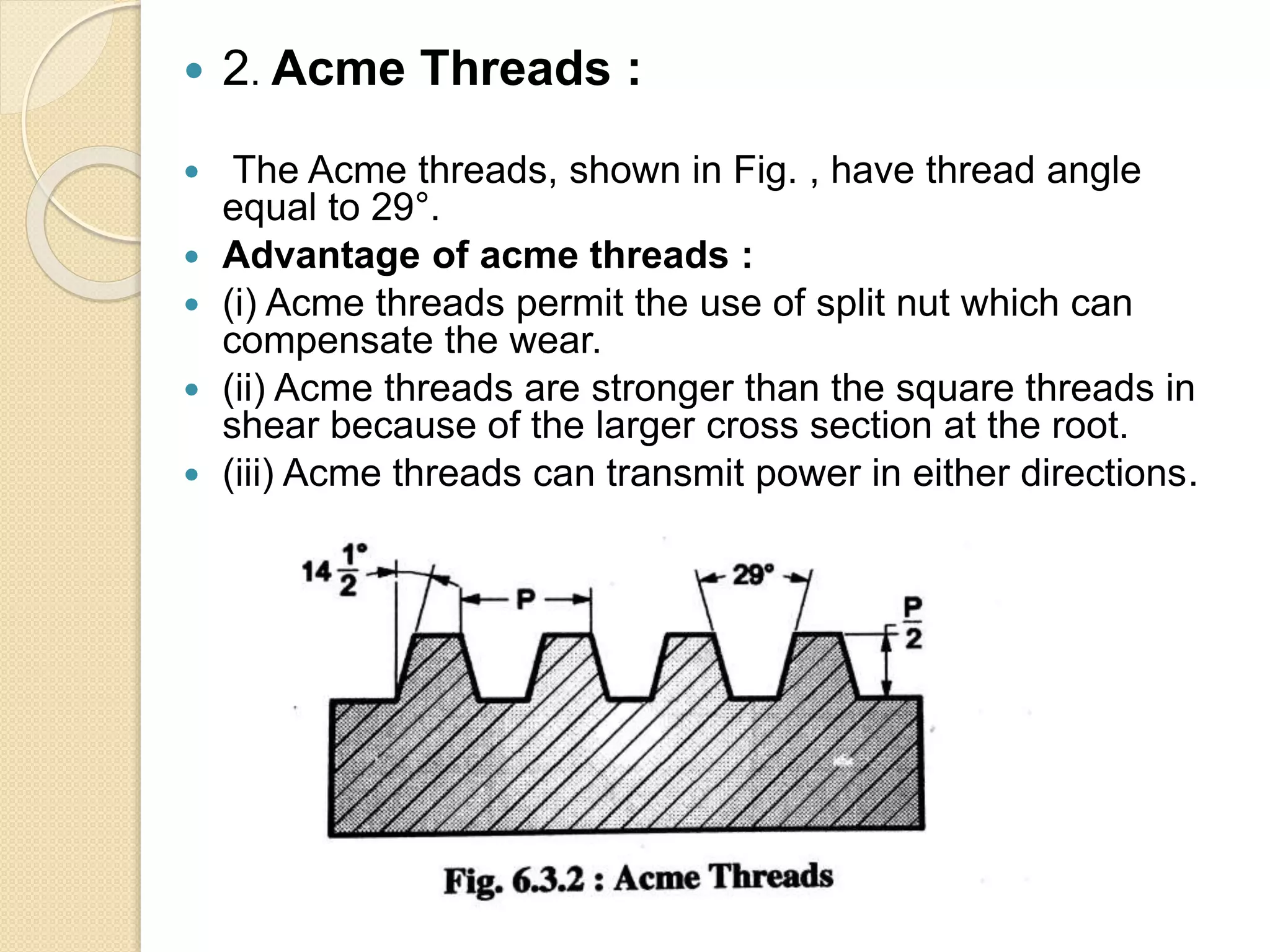 Power screw (machine design & industrial drafting ) | PPTX