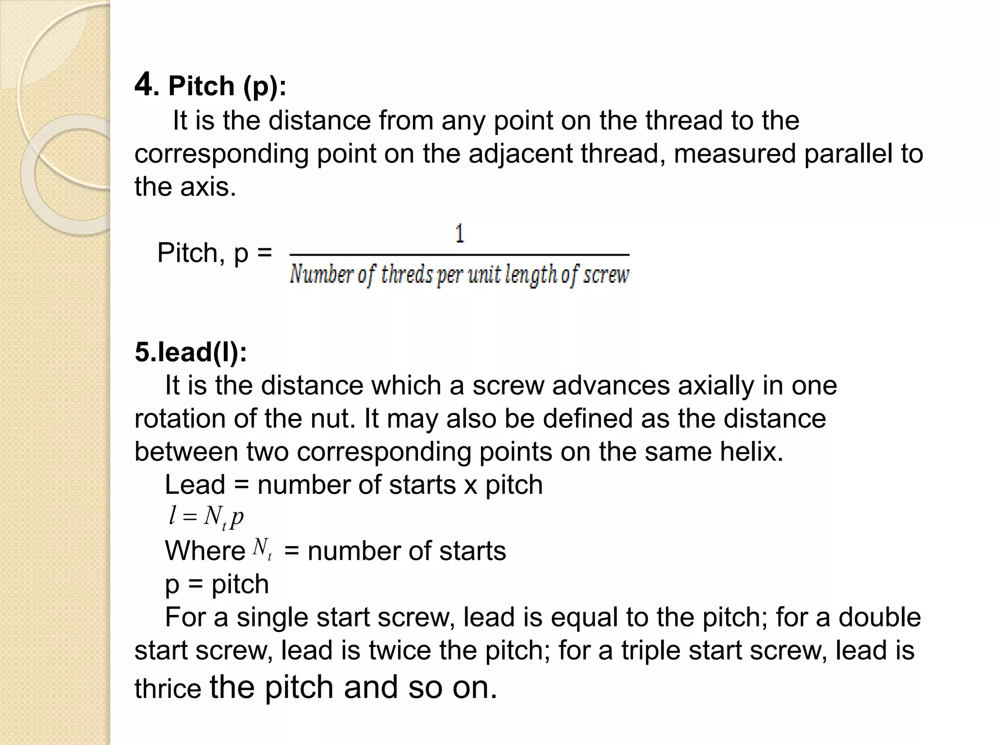 Power screw (machine design & industrial drafting ) | PPTX