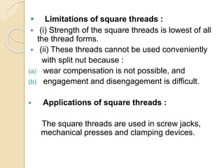 Power screw (machine design & industrial drafting ) | PPTX