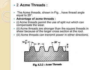 Power screw (machine design & industrial drafting ) | PPTX