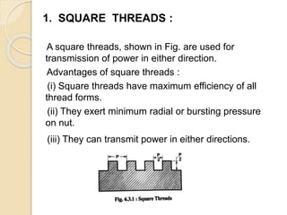 Power screw (machine design & industrial drafting ) | PPT
