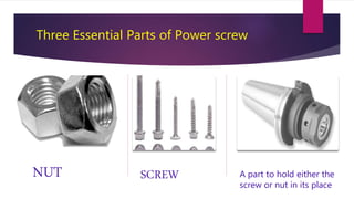 Power screw | PPTX