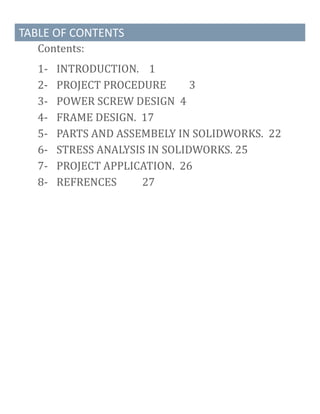 Power screw application | PDF