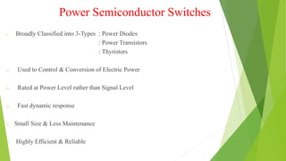Power semiconducting switches | PPTX