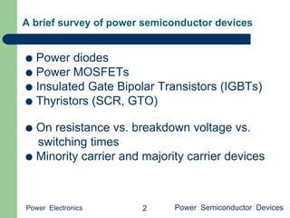 Power semiconductor devices | PDF
