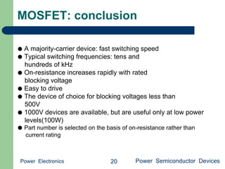 Power semiconductor devices | PDF