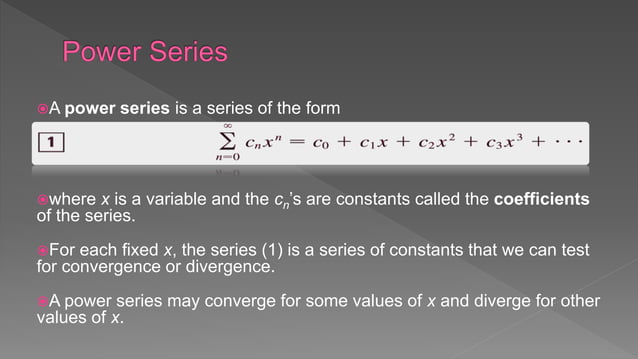 Power series | PPTX | Computing | Technology & Computing