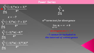 Power series | PPTX
