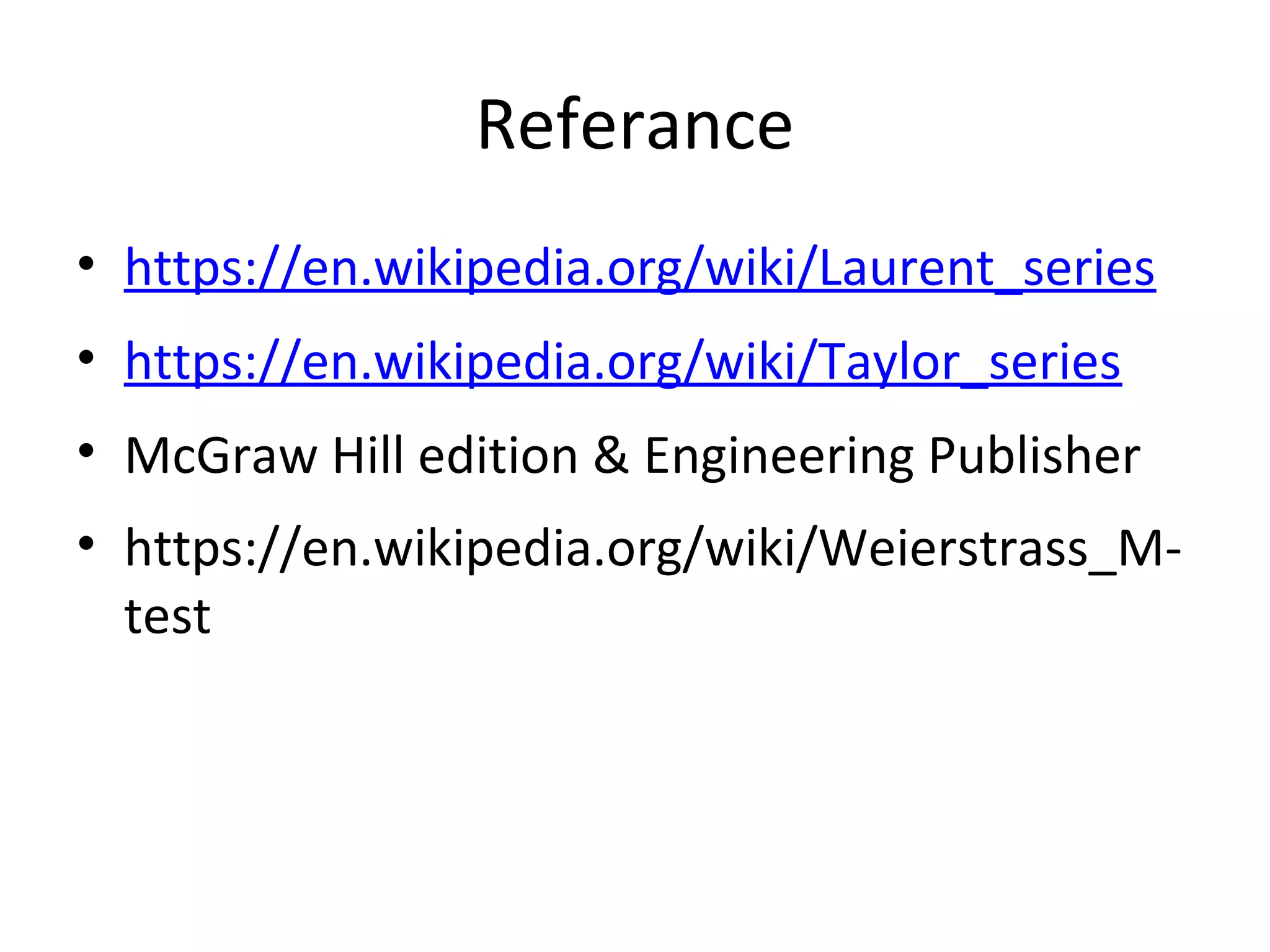 Power series convergence ,taylor & laurent's theorem | PPT