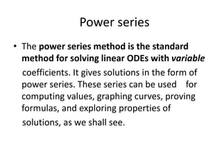 Power series | PPTX