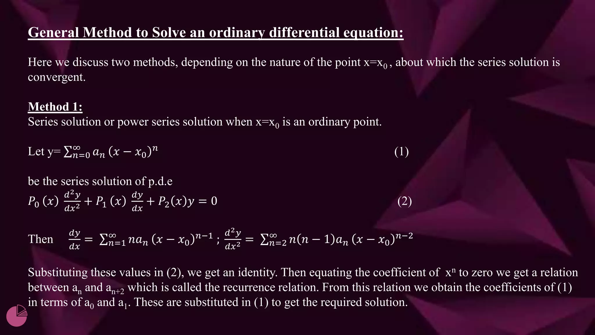 Power Series - Legendre Polynomial - Bessel's Equation | PPTX | Physics ...