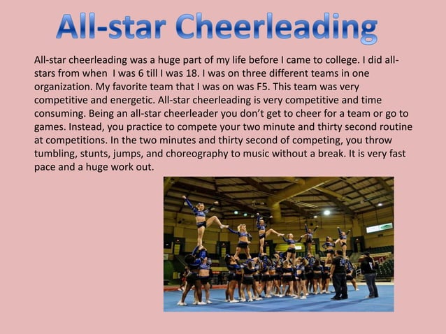 Cheerleading-Interest/Hobby | PPTX