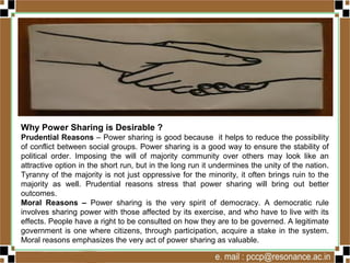 Power sharing | PPT | Free Download