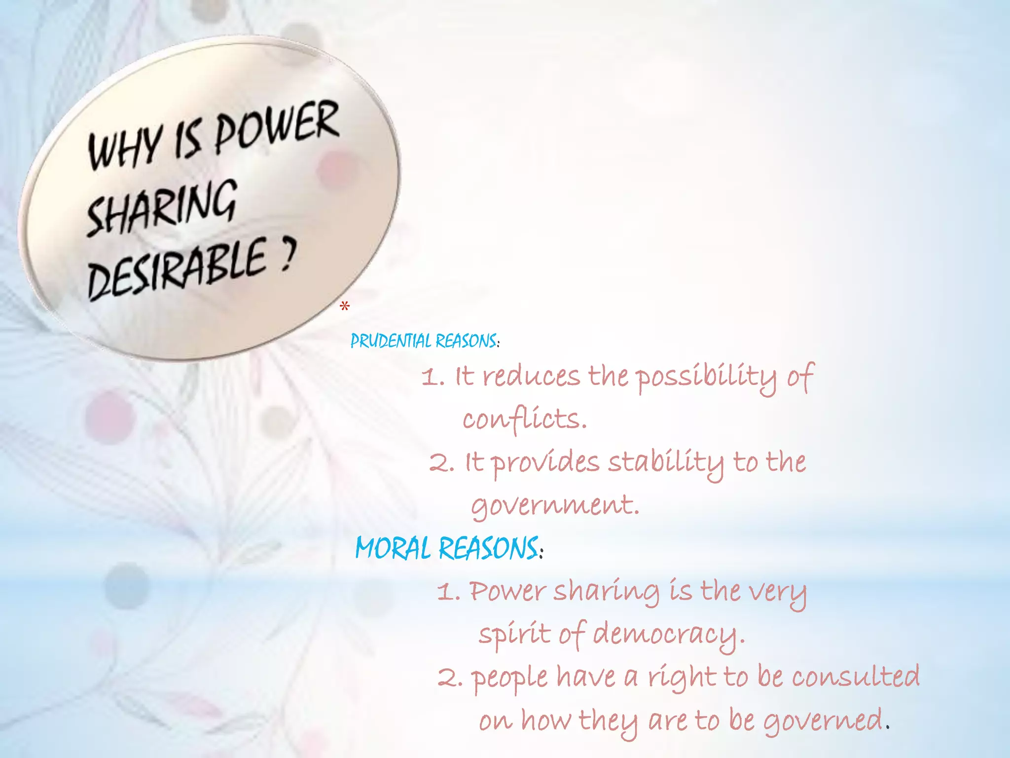 Power sharing PPT Presentation | PPTX