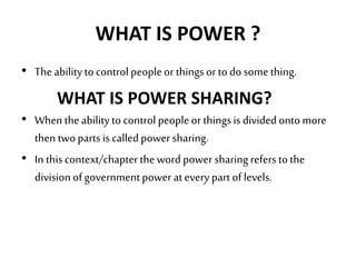 Power sharing | PPTX