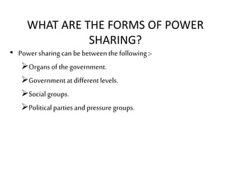 Power sharing | PPTX