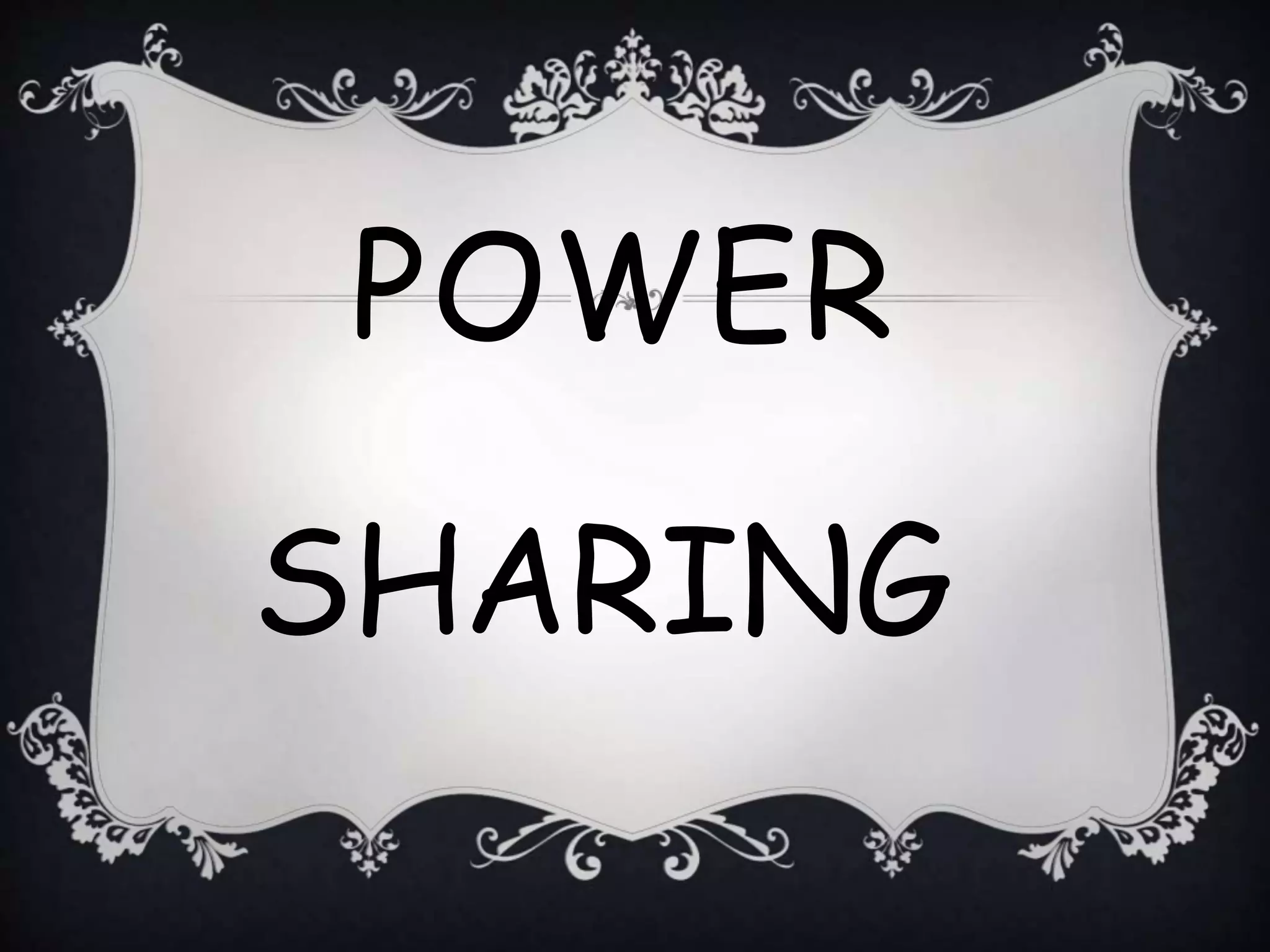 Power sharing class 10 | PPTX