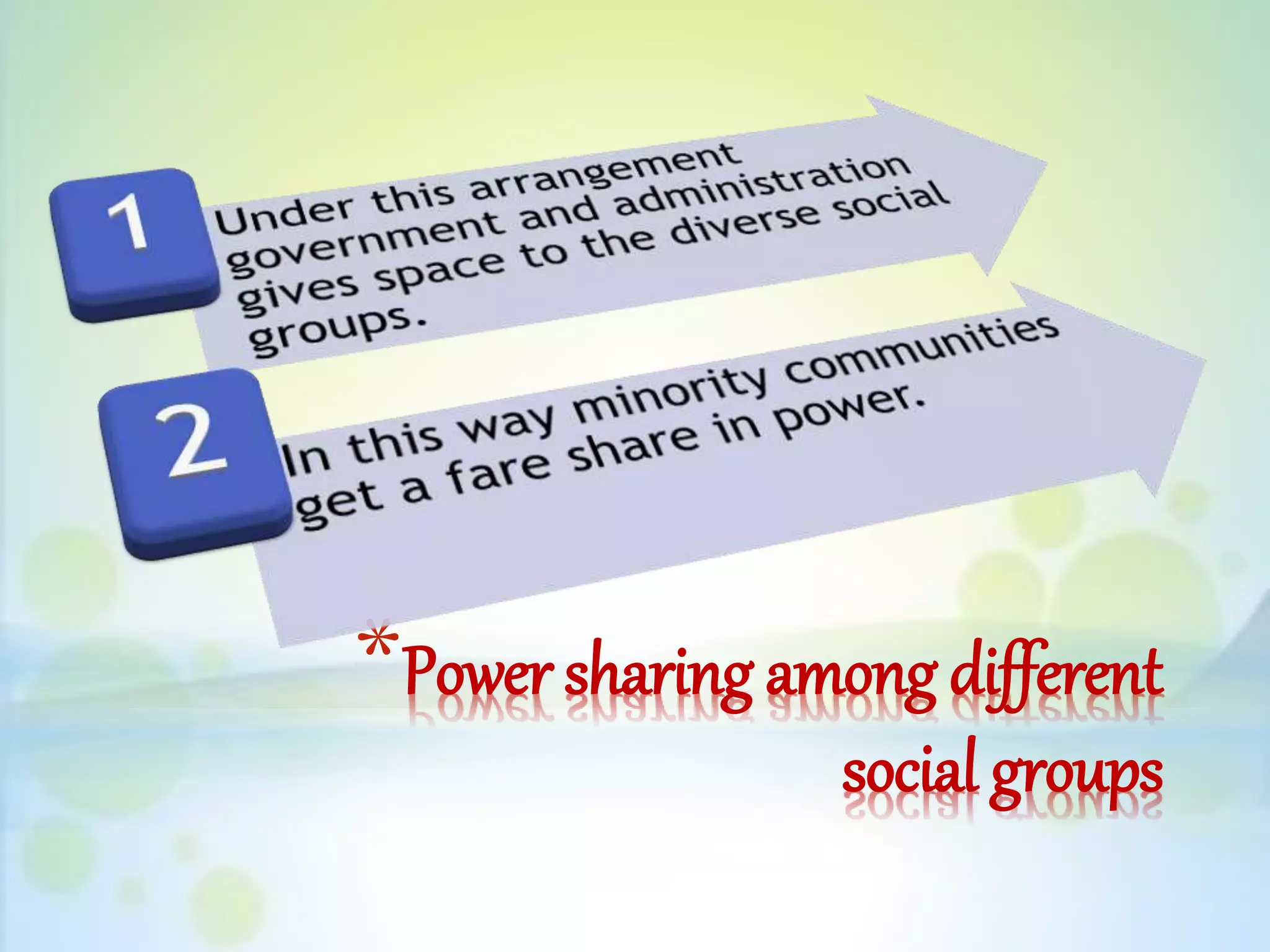 Power sharing class 10 | PPTX