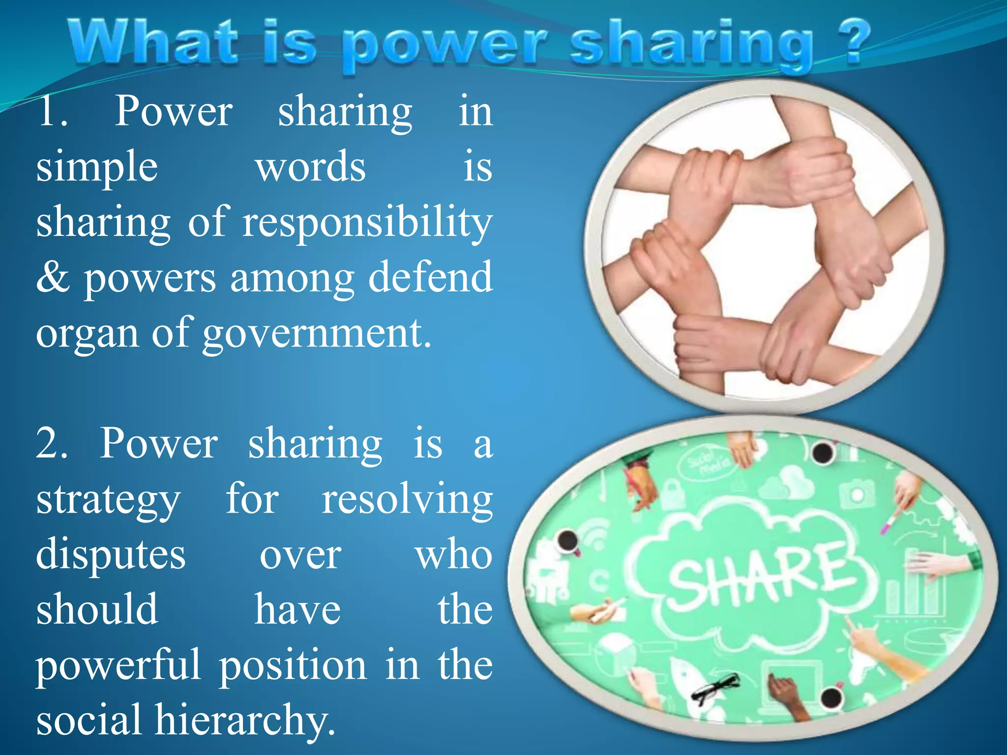 Power sharing DAV CLASS TEN | PPTX