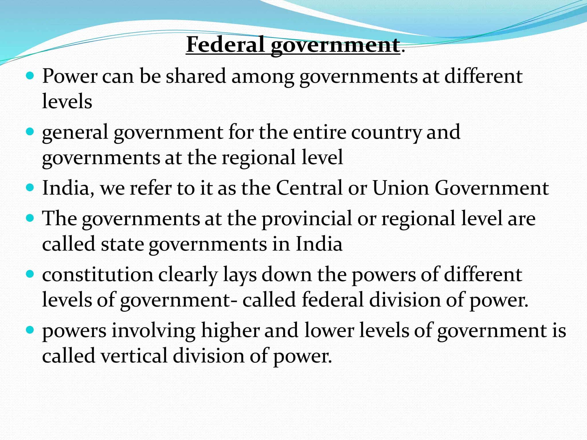 Power sharing-Grade 10 | PPTX