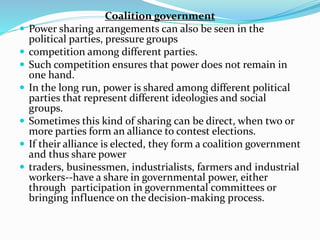 Power sharing-Grade 10 | PPTX