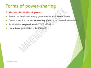 Power sharing | PPT