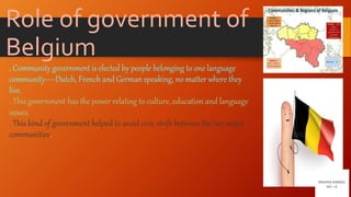 Power sharing in belgium class 10 dav | PPTX