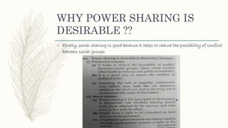 Power sharing | PDF