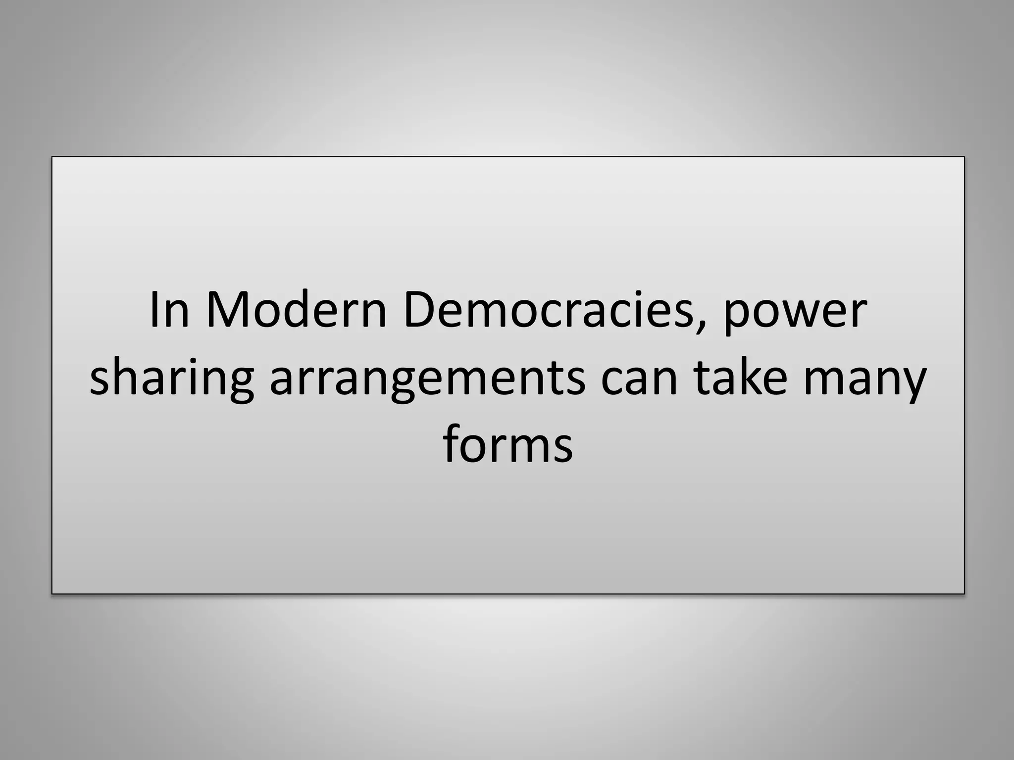 Class:10 Political Science,Power sharing | PPTX