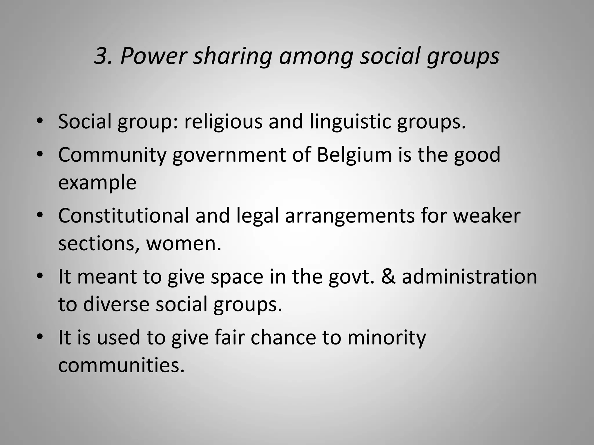 Class:10 Political Science,Power sharing | PPTX